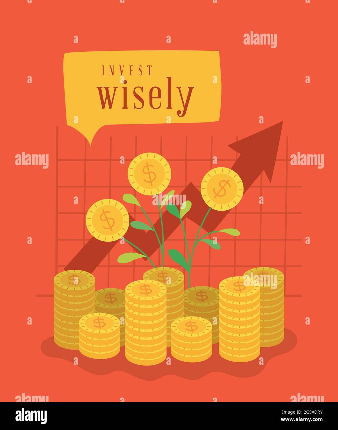 pretty invest poster Stock Vector Image & Art - Alamy
