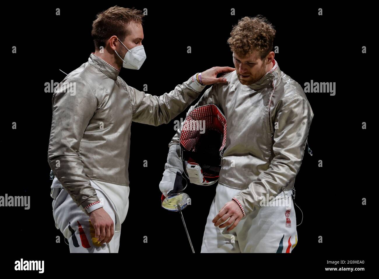 Chiba, Japan. 28th July, 2021. Fencing: Olympics, sabre team, men ...