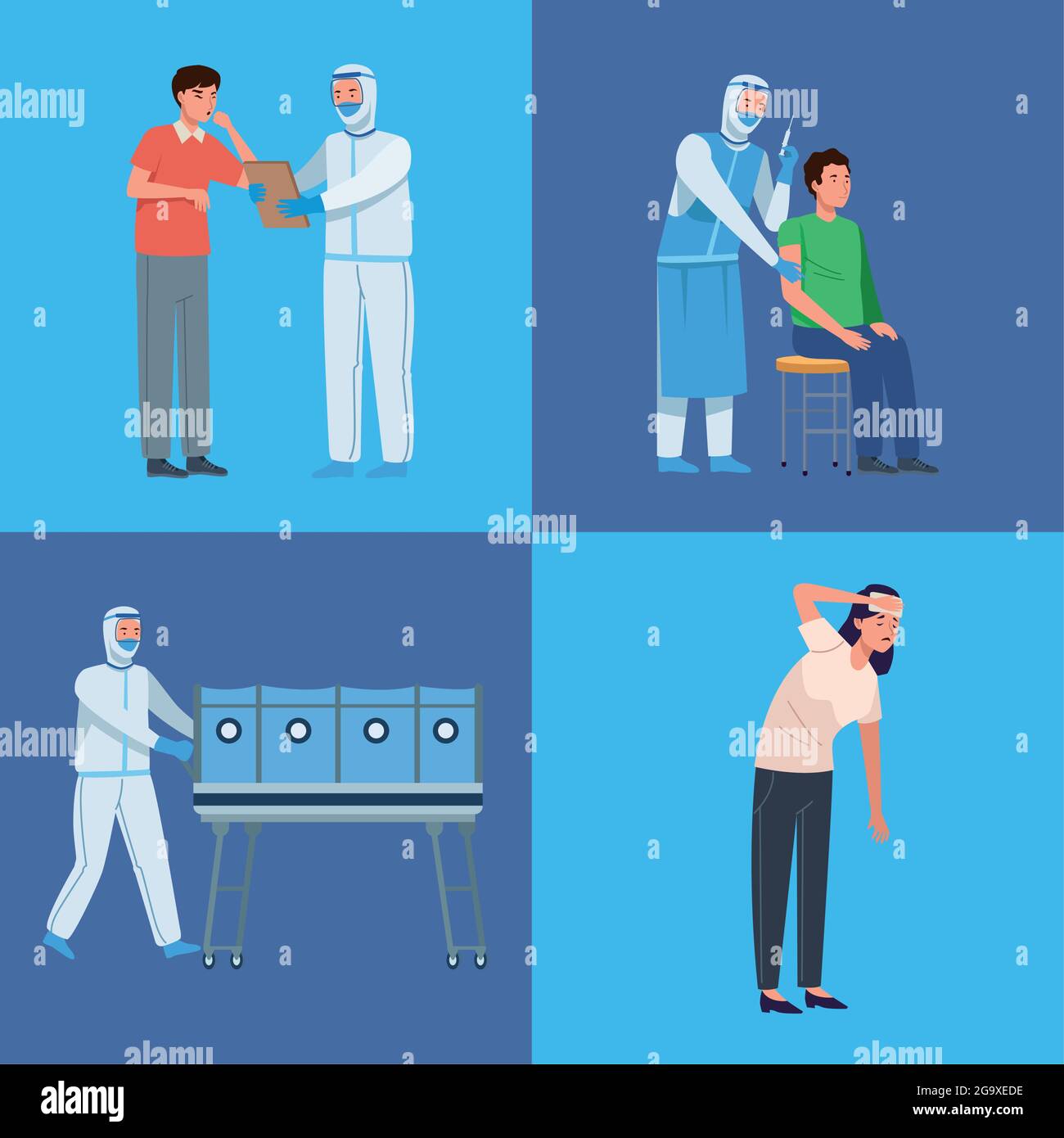 Covid 19 virus testing symbol set Stock Vector Image & Art - Alamy