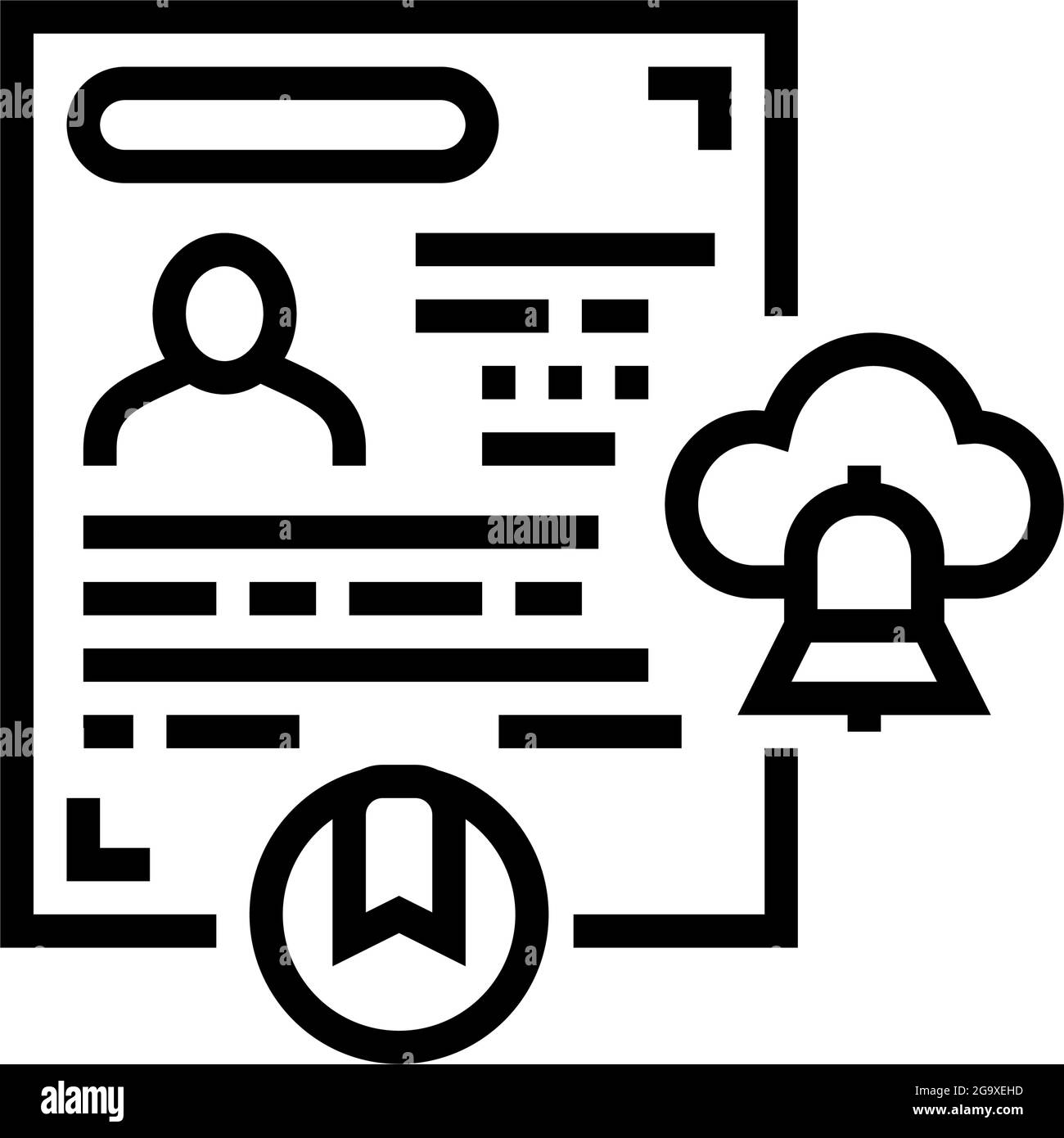 religious visa line icon vector illustration Stock Vector Image & Art ...