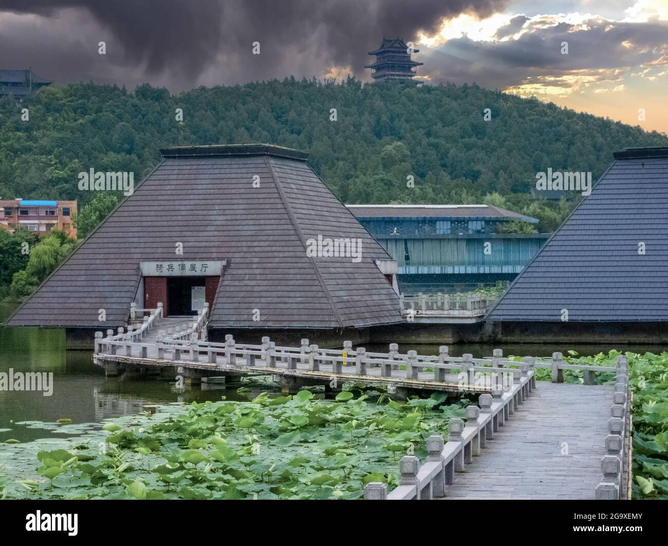 Xuzhou city,Jiangsu province,Han culture scenic area,Chu king tomb Han ...