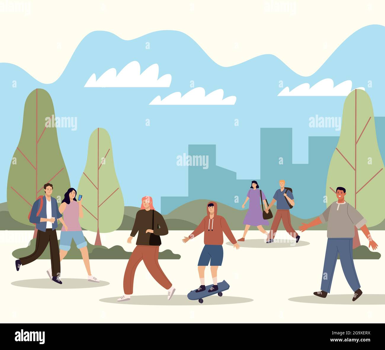 Seven way Stock Vector Images - Alamy