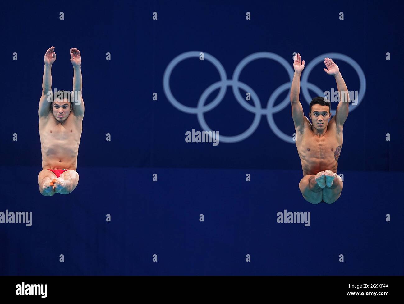 Tokyo, Japan. 28th July, 2021. Yahel Castillo Huerta (L)/Juan Manuel ...