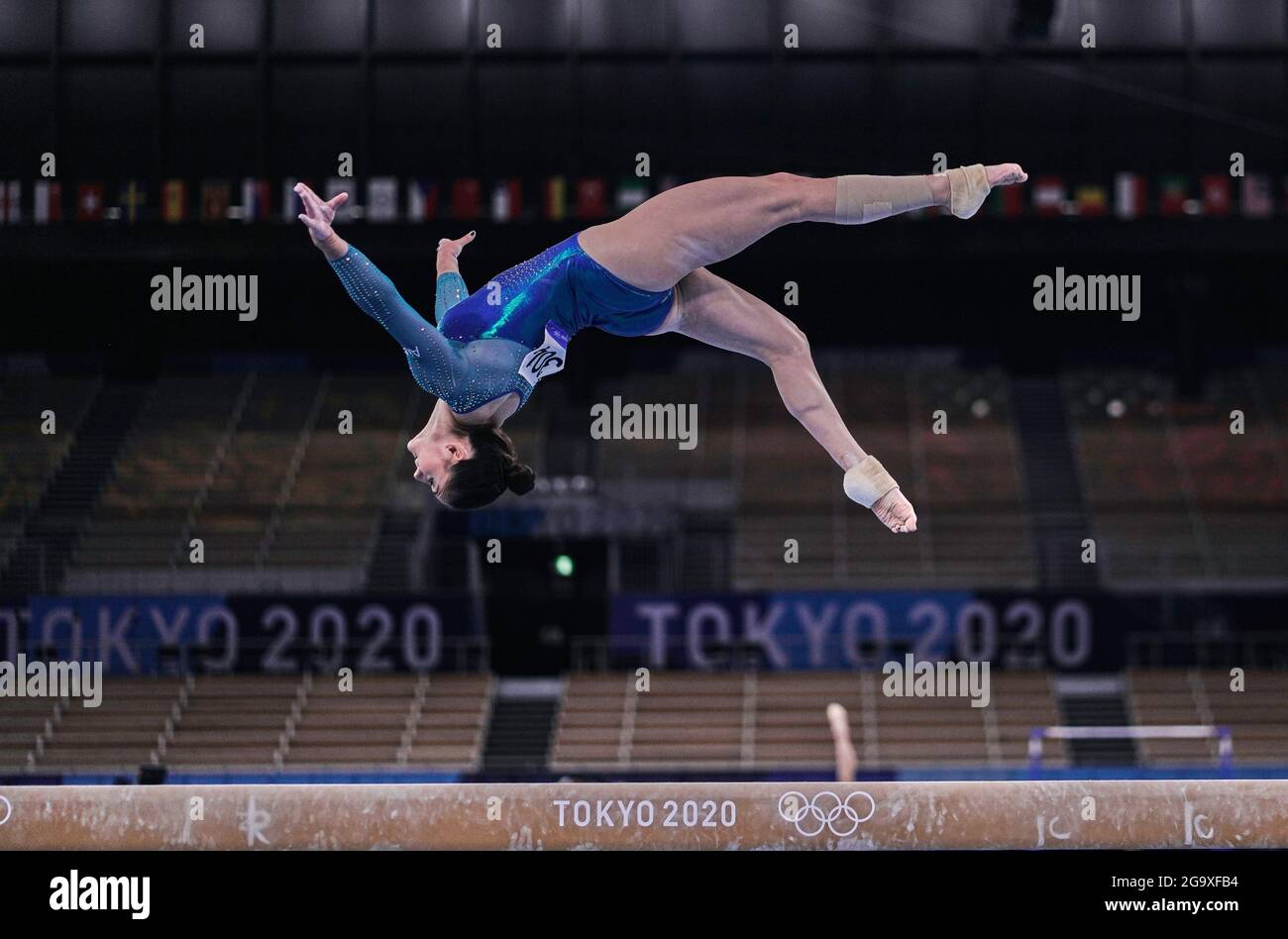 July 25, 2021: Elisa Haemmerle of Austria during women's artistic ...