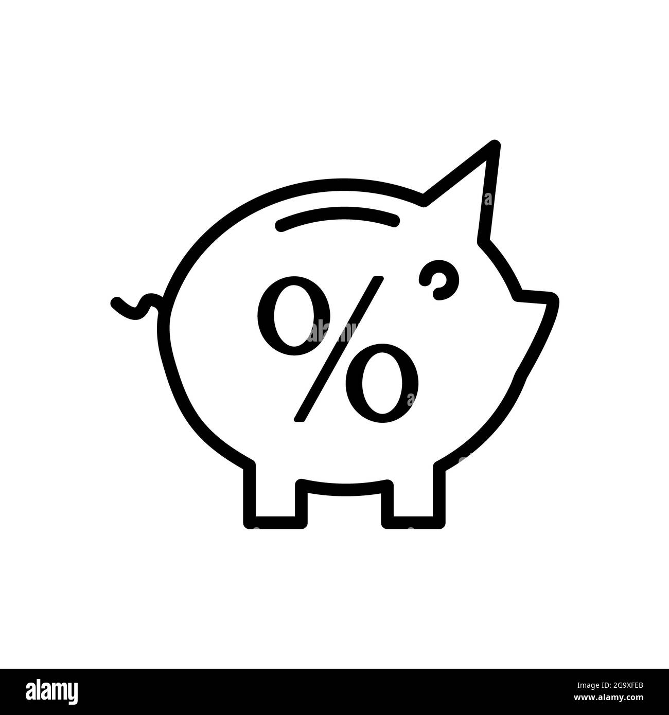 Discount icon. Offer pictogram for web. Line stroke. Percentage tag ...