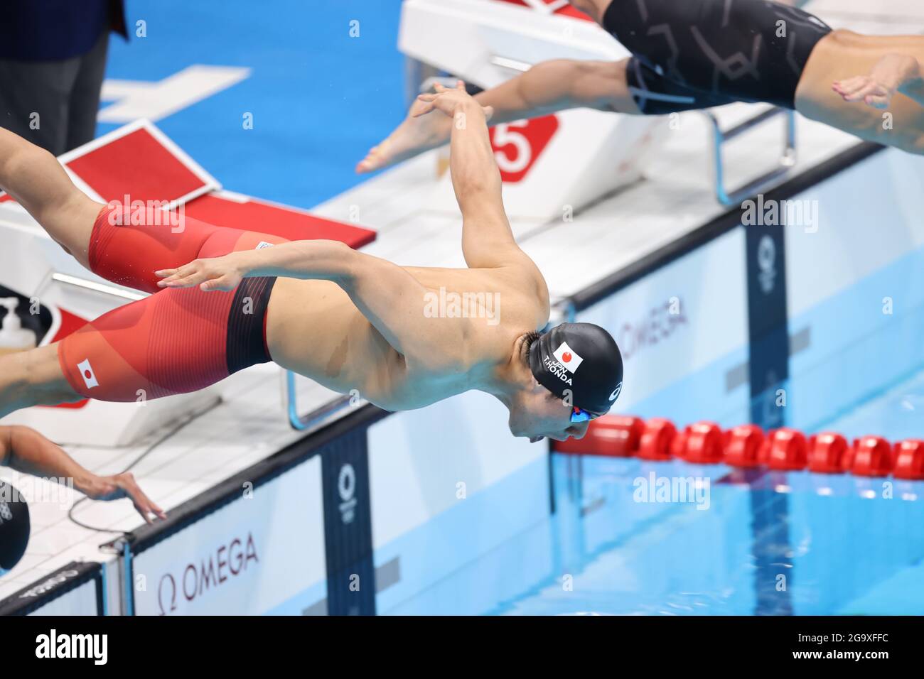 Tokyo, Japan. 27th July, 2021. Tomoru Honda (JPN) Swimming : Men's 200m ...