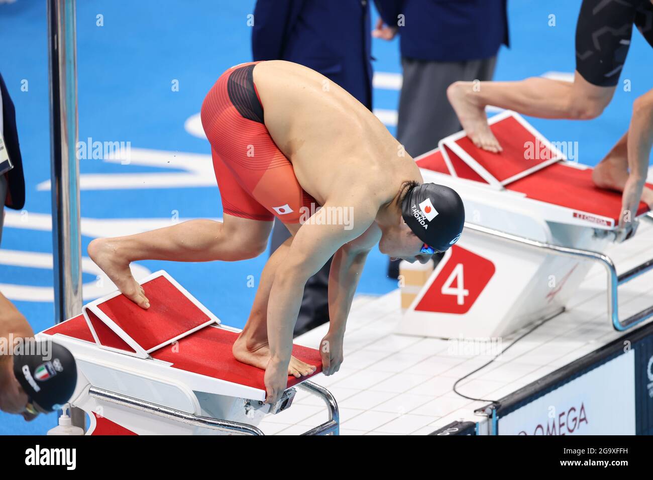 Tokyo, Japan. 27th July, 2021. Tomoru Honda (JPN) Swimming : Men's 200m ...
