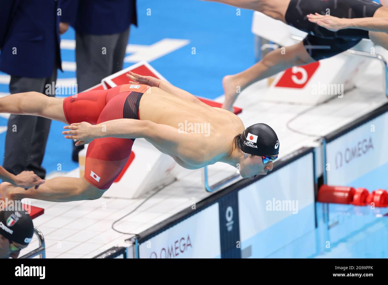Tokyo, Japan. 27th July, 2021. Tomoru Honda (JPN) Swimming : Men's 200m ...