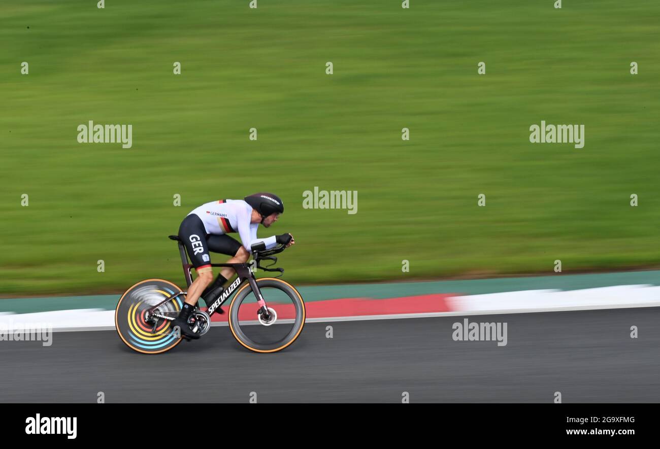 Oyama, Japan. 28th July, 2021. Cycling: Olympics, Oyama (44.20km), men ...