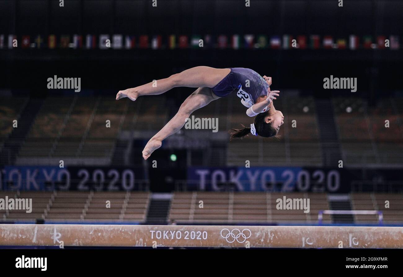 July 25, 2021: Urara Ashikawa of Japan during women's artistic ...