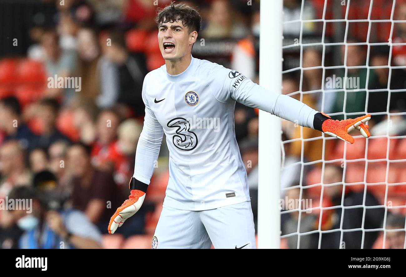 Bournemouth, England, 27th July 2021. Kepa Arrizabalaga of Chelsea ...