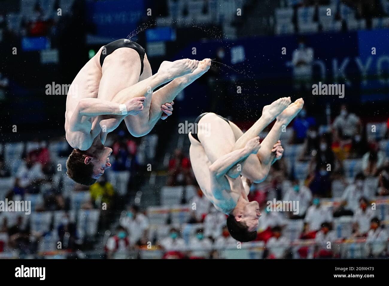 Tokio, Japan. 28th July, 2021. Swimming: Olympics, finals, water diving ...