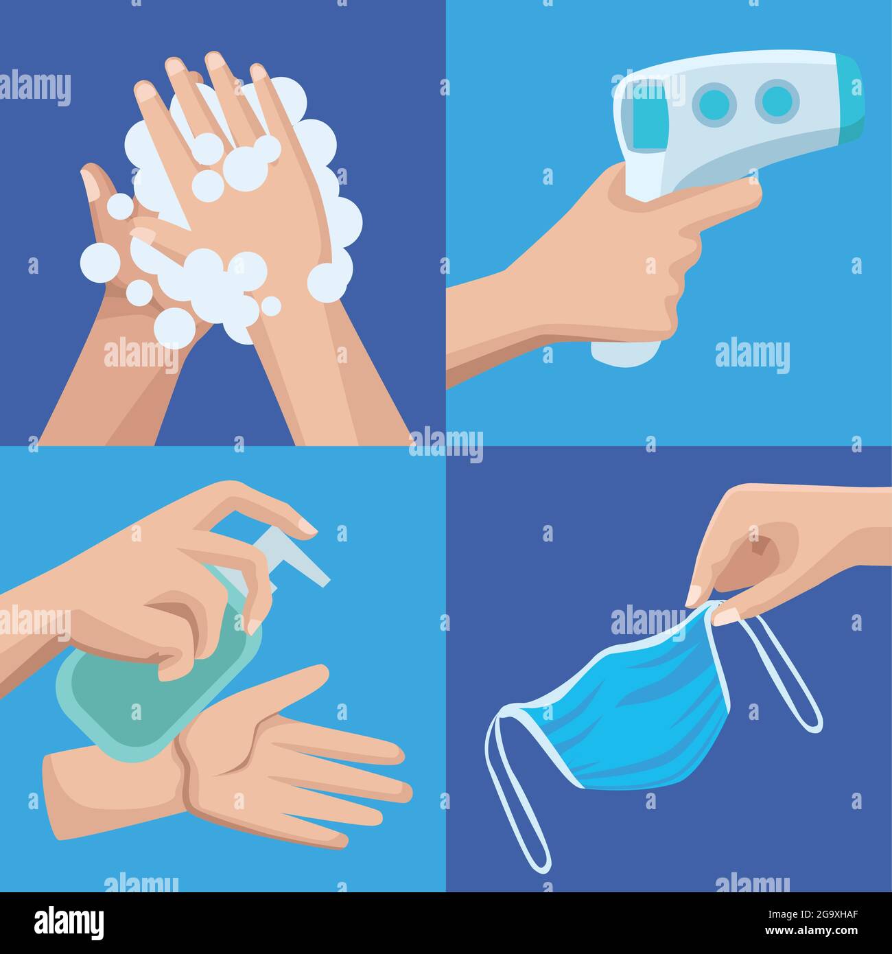 covid 19 virus testing icon collection Stock Vector Image & Art - Alamy