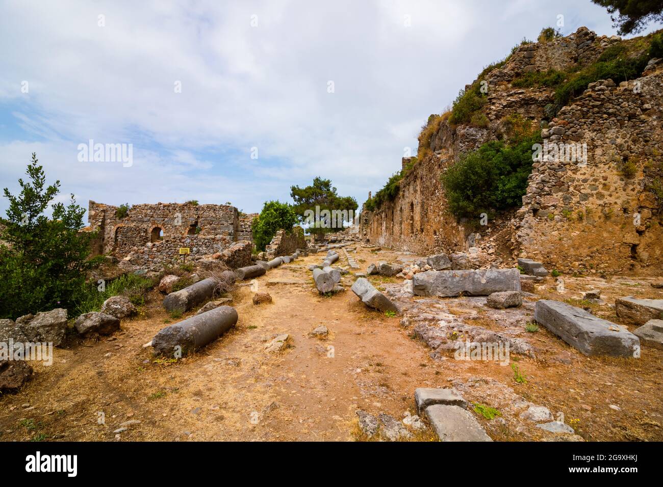 Syedra ancient city ruins in Alanya Antalya Turkey Stock Photo - Alamy