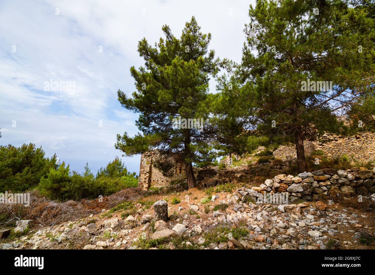 Syedra ancient city ruins in Alanya Antalya Turkey. Syedra ruins. Roman ...