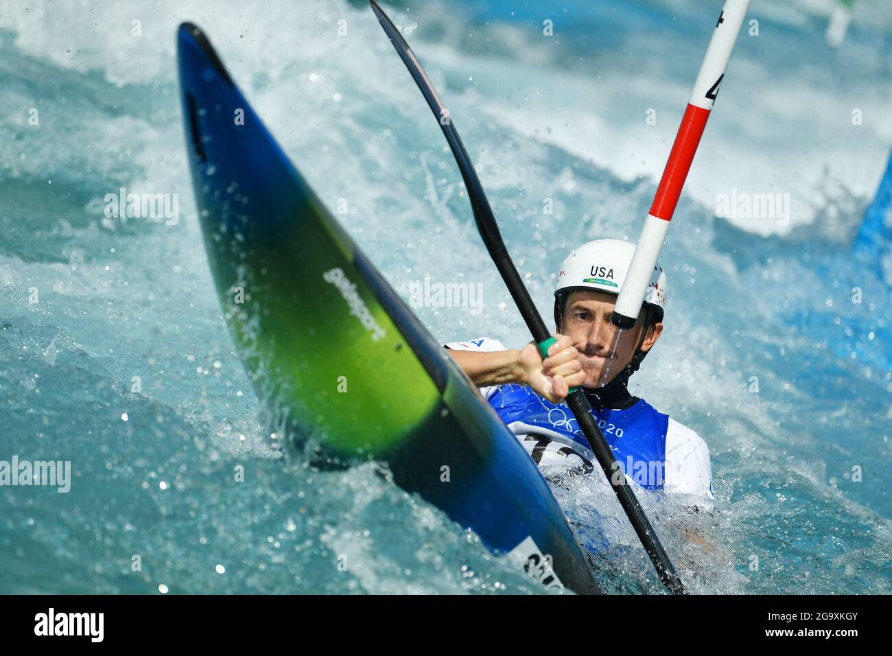 the Kasai Canoe Slalom Centre. 28th July, 2021. SMOLEN Michal (USA ...