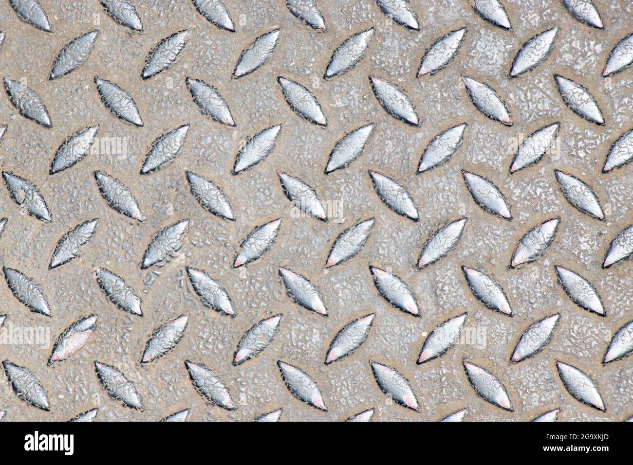 Rust silver color diamond metal plate textured background Stock Photo ...