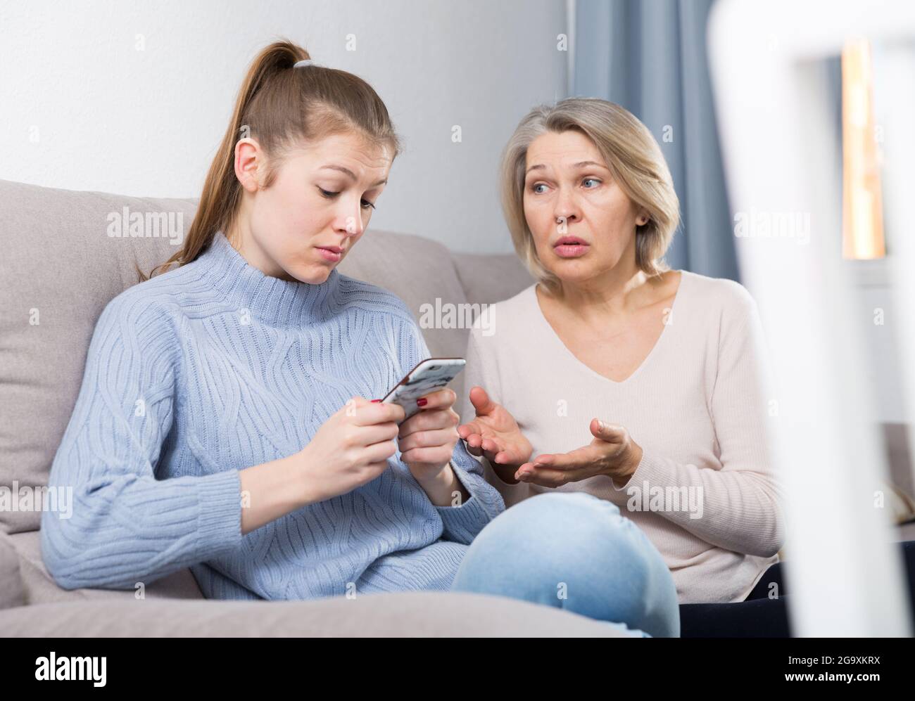 Portrait of offended girl Stock Photo - Alamy