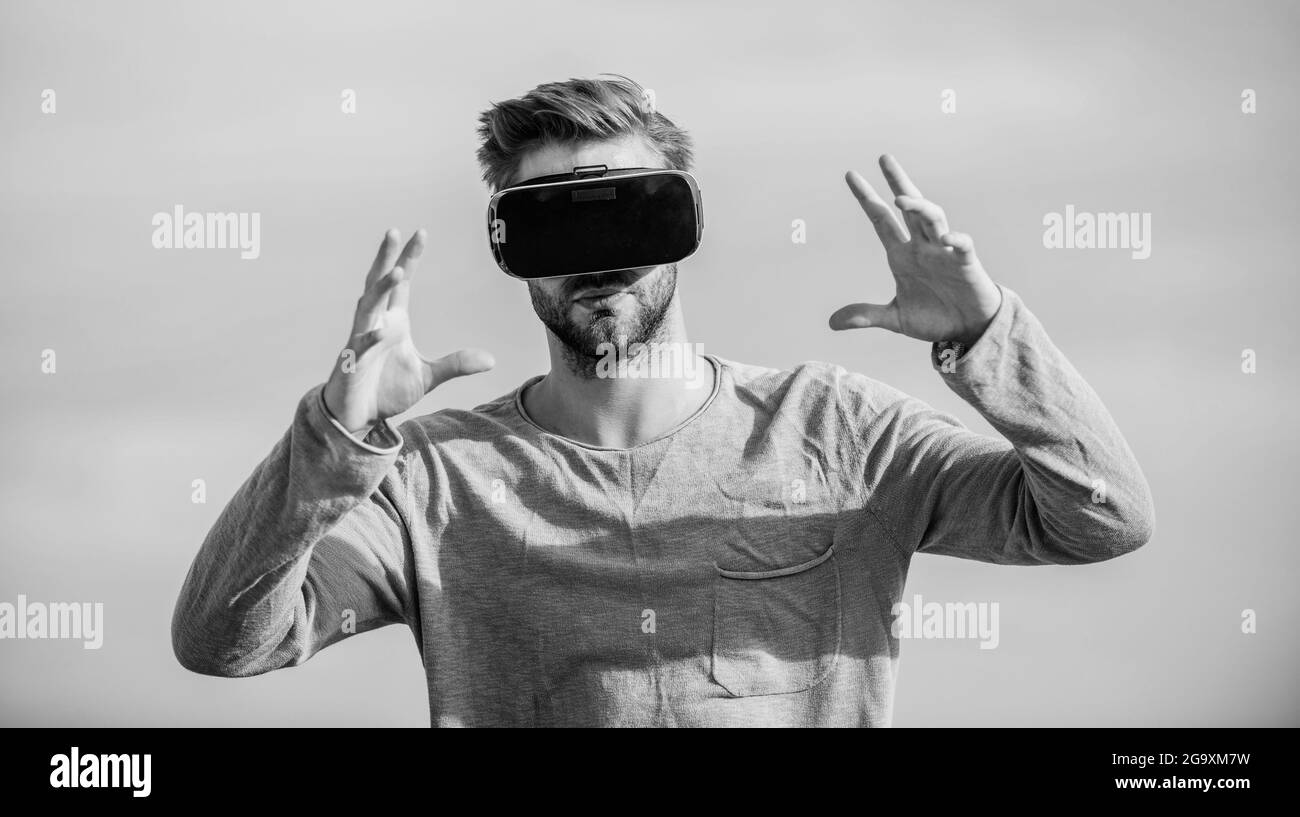 Interaction with digital surface. Gesture control. 3d visualization ...