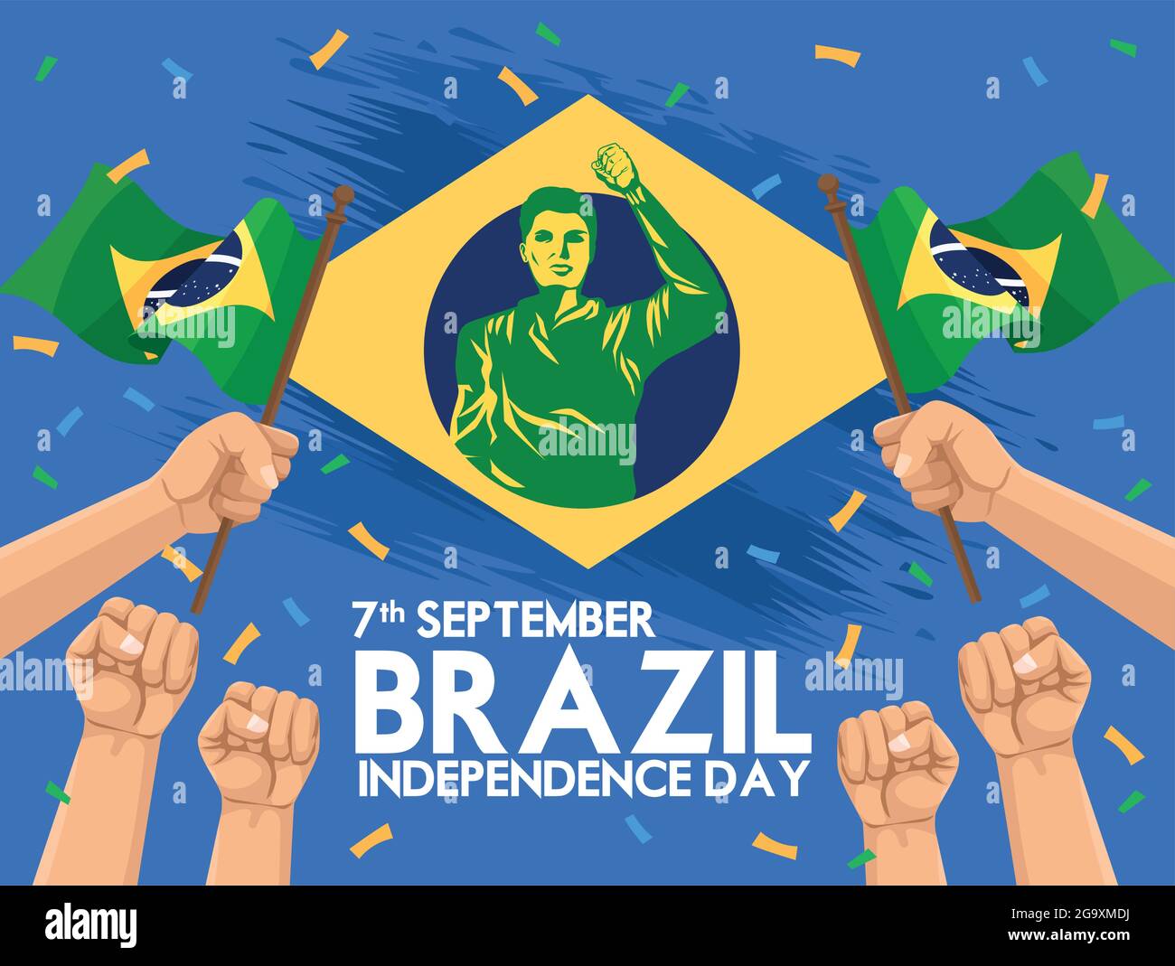 brazil independence card Stock Vector Image & Art - Alamy