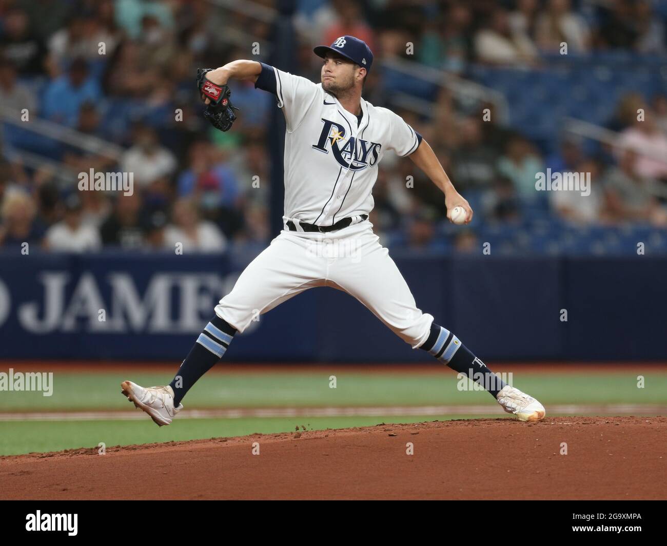 St. Petersburg, FL. USA; Tampa Bay Rays starting pitcher Shane ...