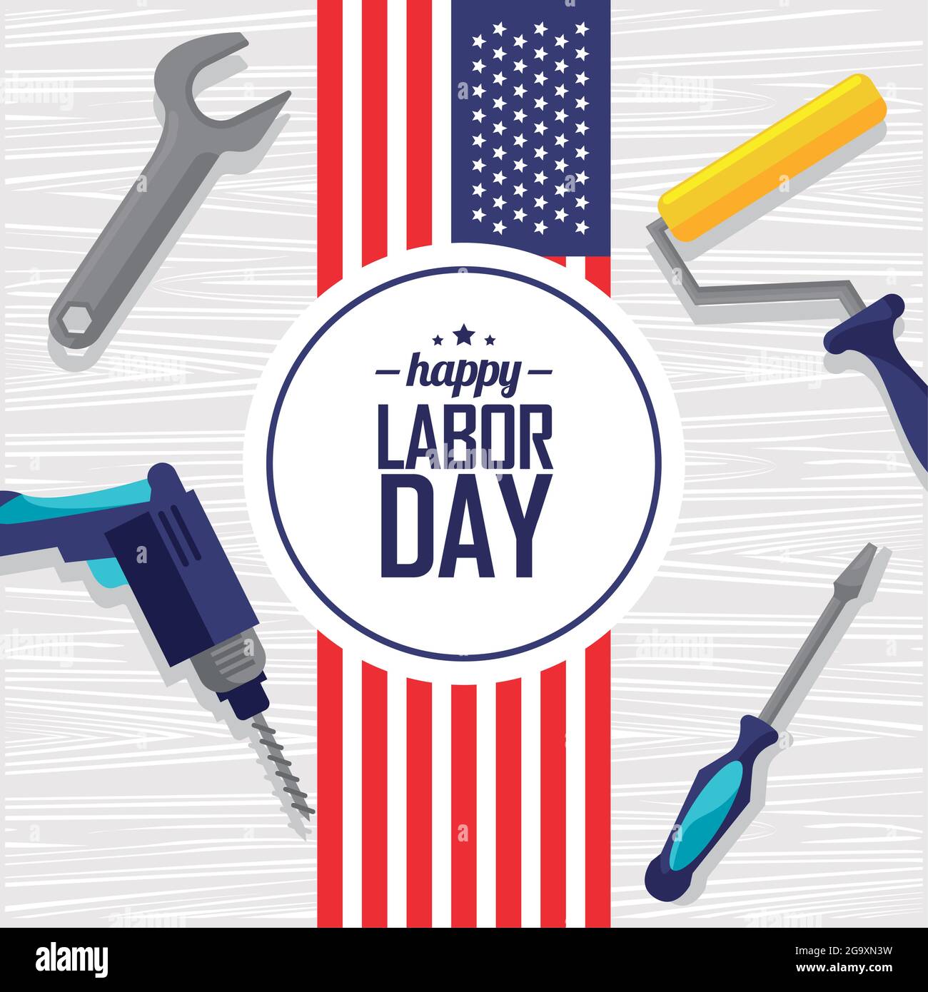 happy labor day postcard Stock Vector Image & Art - Alamy