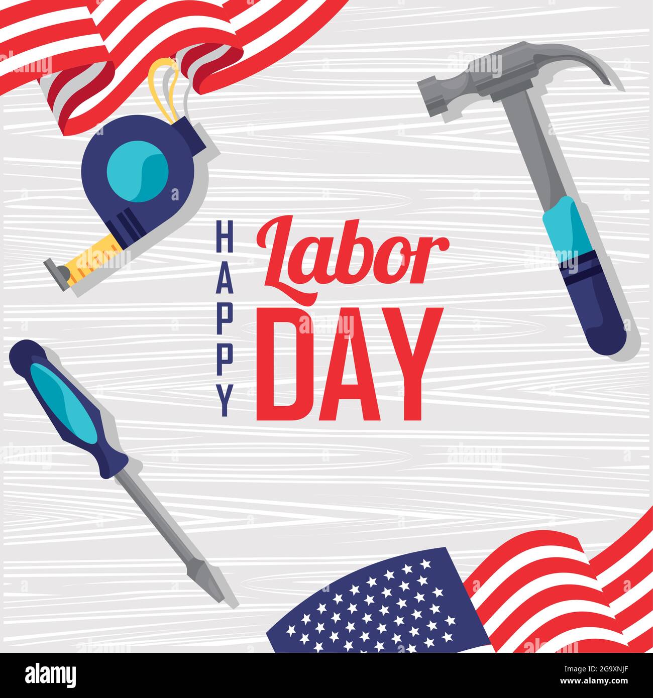 labor day USA postcard Stock Vector Image & Art - Alamy