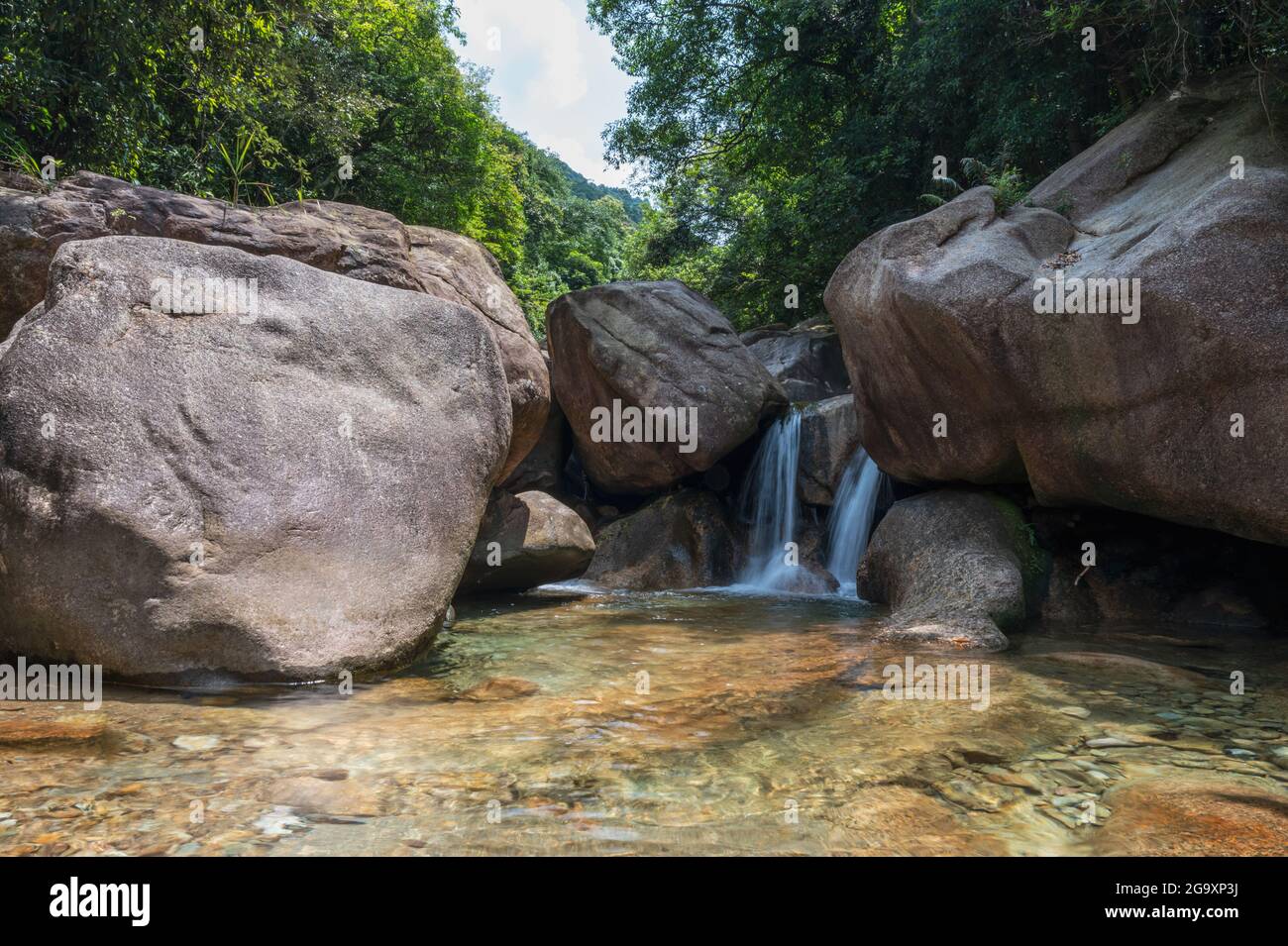 Beautiful natural scenery of the river valley Stock Photo - Alamy