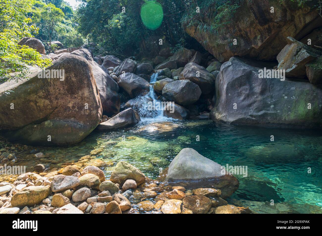 Beautiful natural scenery of the river valley Stock Photo - Alamy