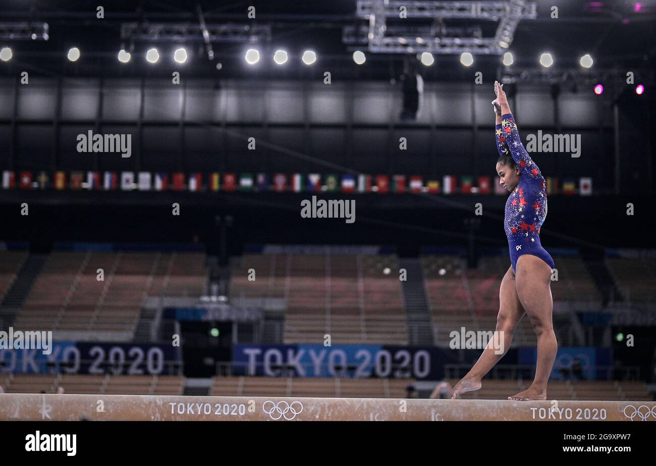 July 25, 2021: Jordan Chiles of United States of America during women's ...