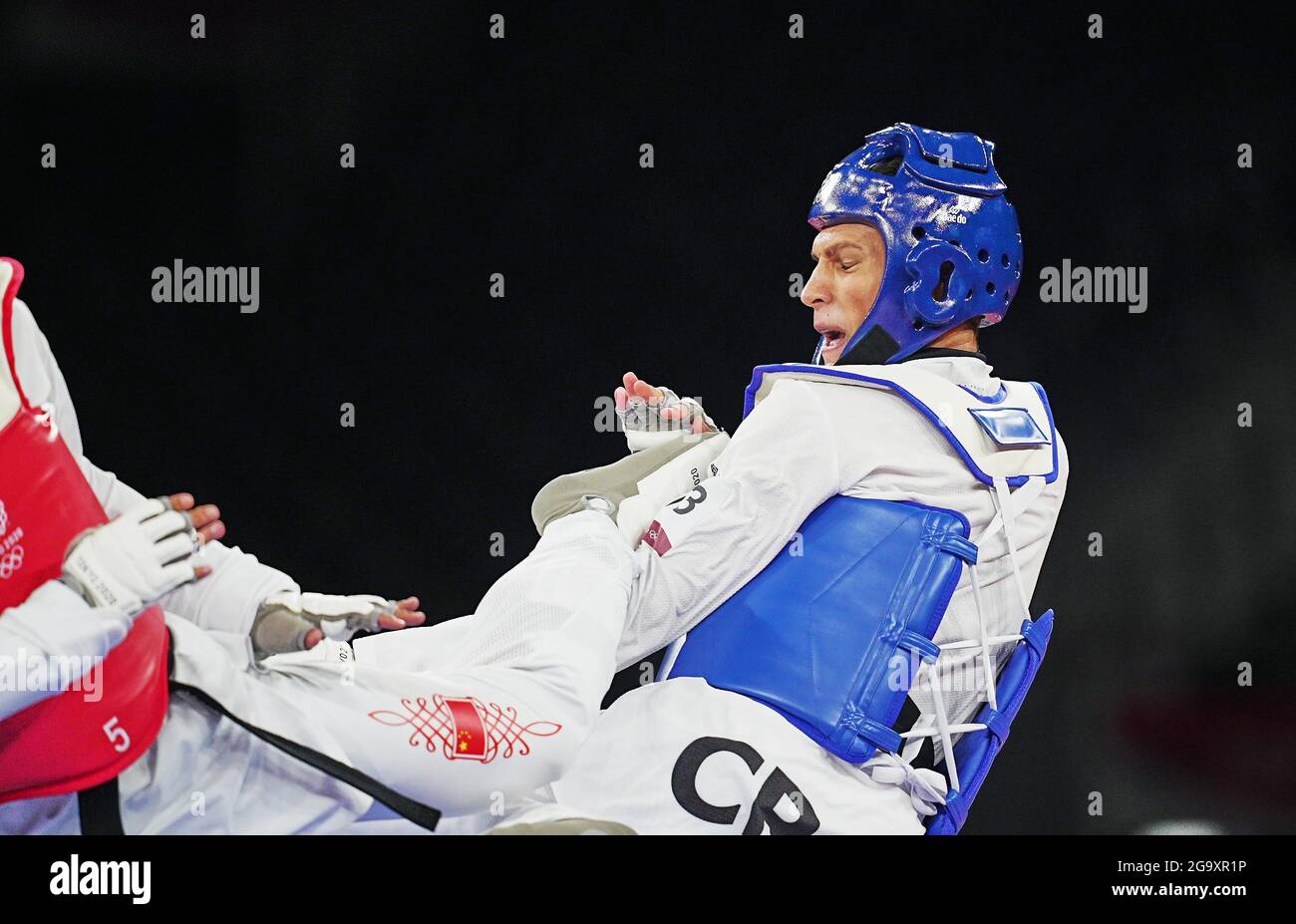 July 27, 2021: Hongyi Sun from China and Ivan Sapina from Croatia ...