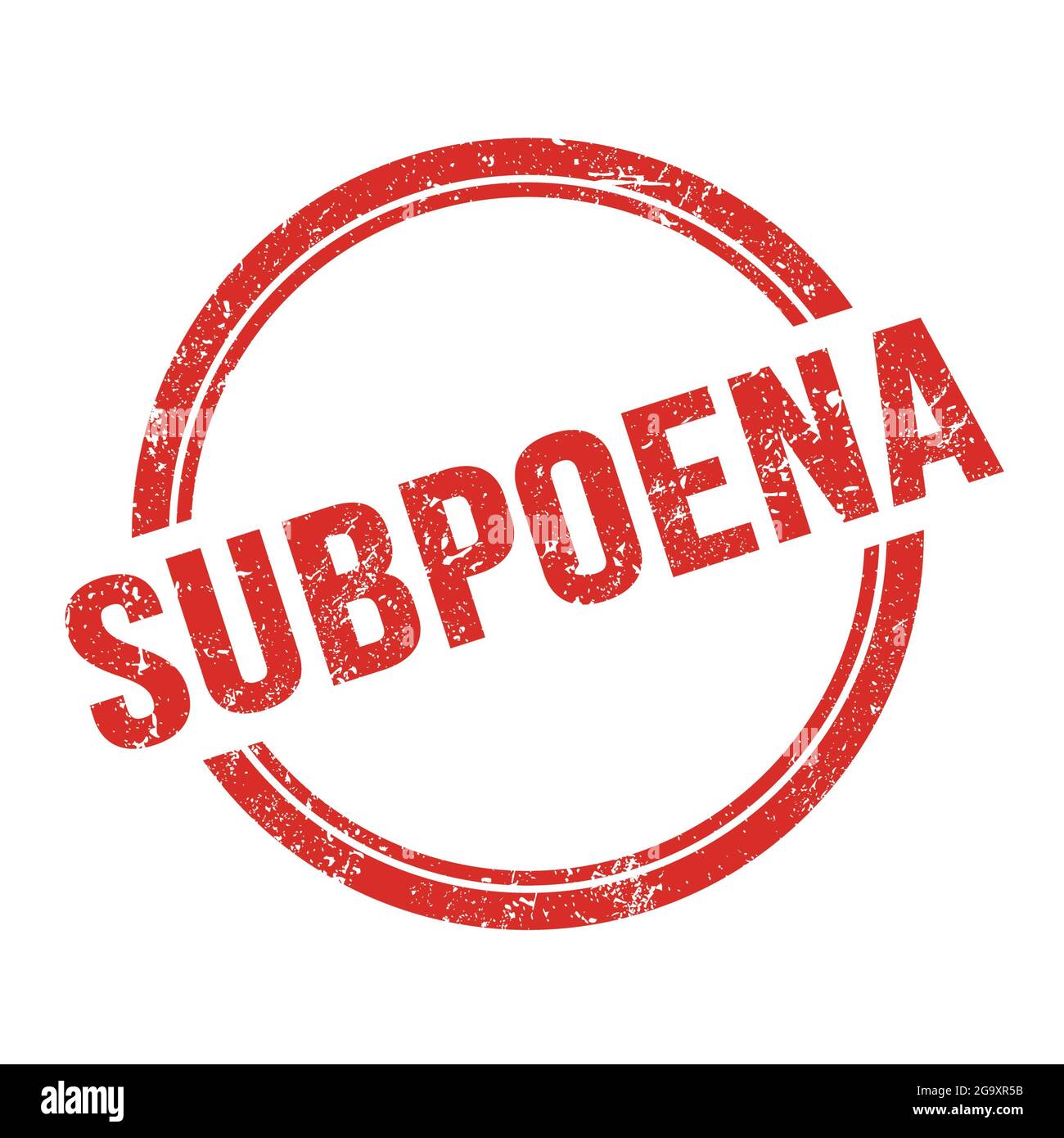 Subpoena stamp hi-res stock photography and images - Alamy
