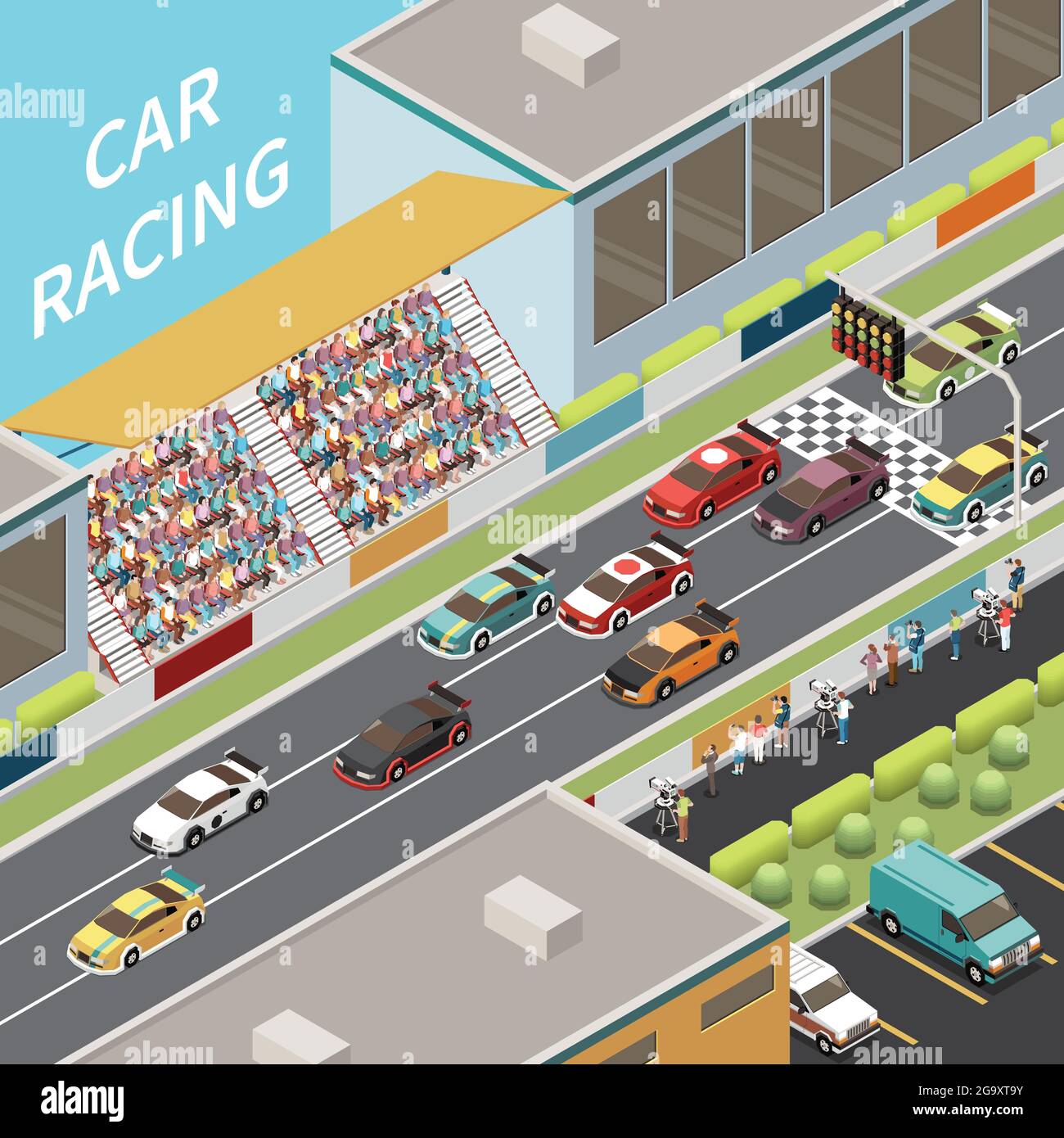 Road Racecar Stock Vector Images - Alamy