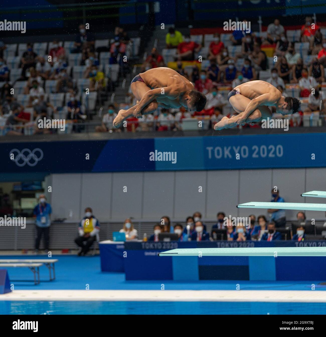 Tokyo Aquatics Centre, Tokyo, Japan. 28th July, 2021. Mens Syncronised ...