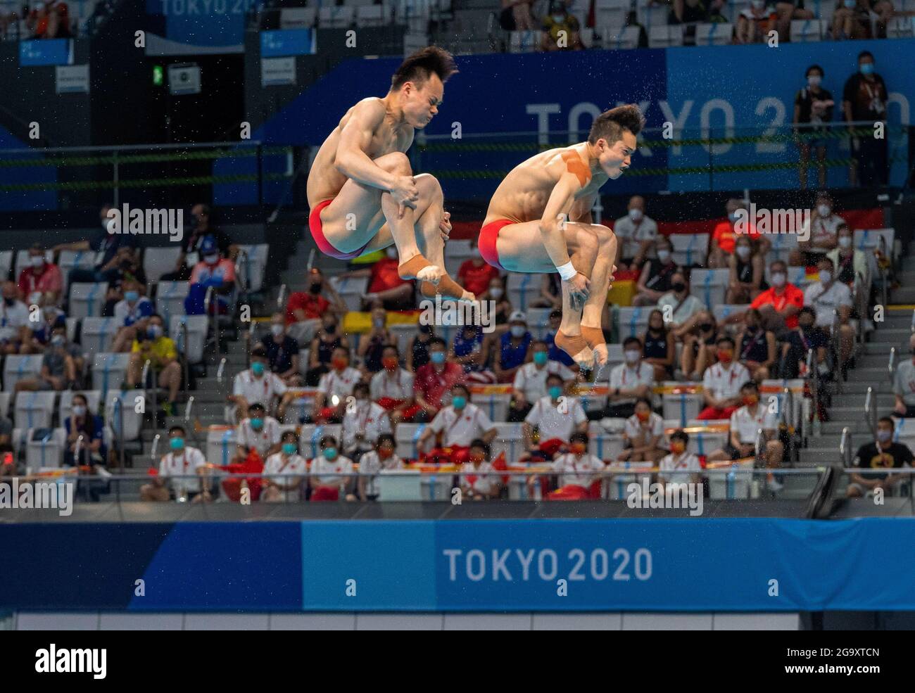 Tokyo Aquatics Centre, Tokyo, Japan. 28th July, 2021. Mens Syncronised ...