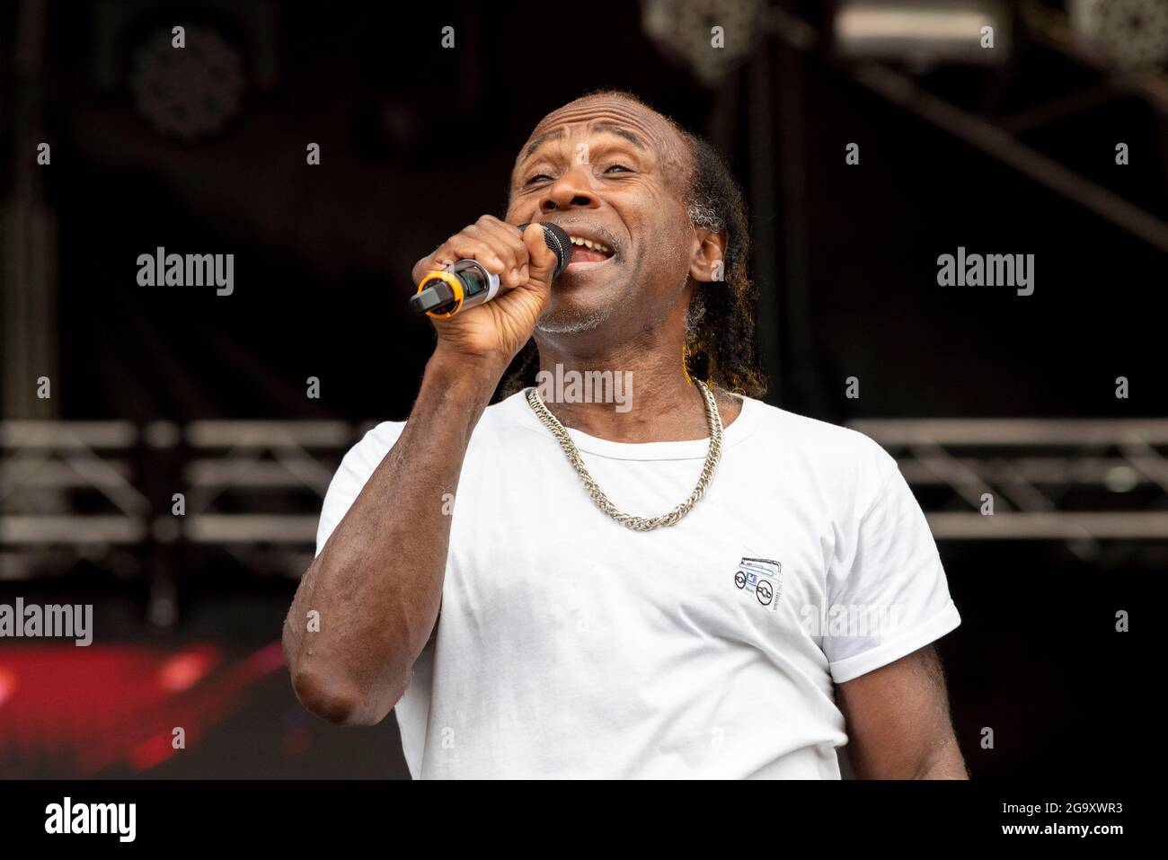 Phil Fearon of Galaxy performing live at the Soultasia music festival ...