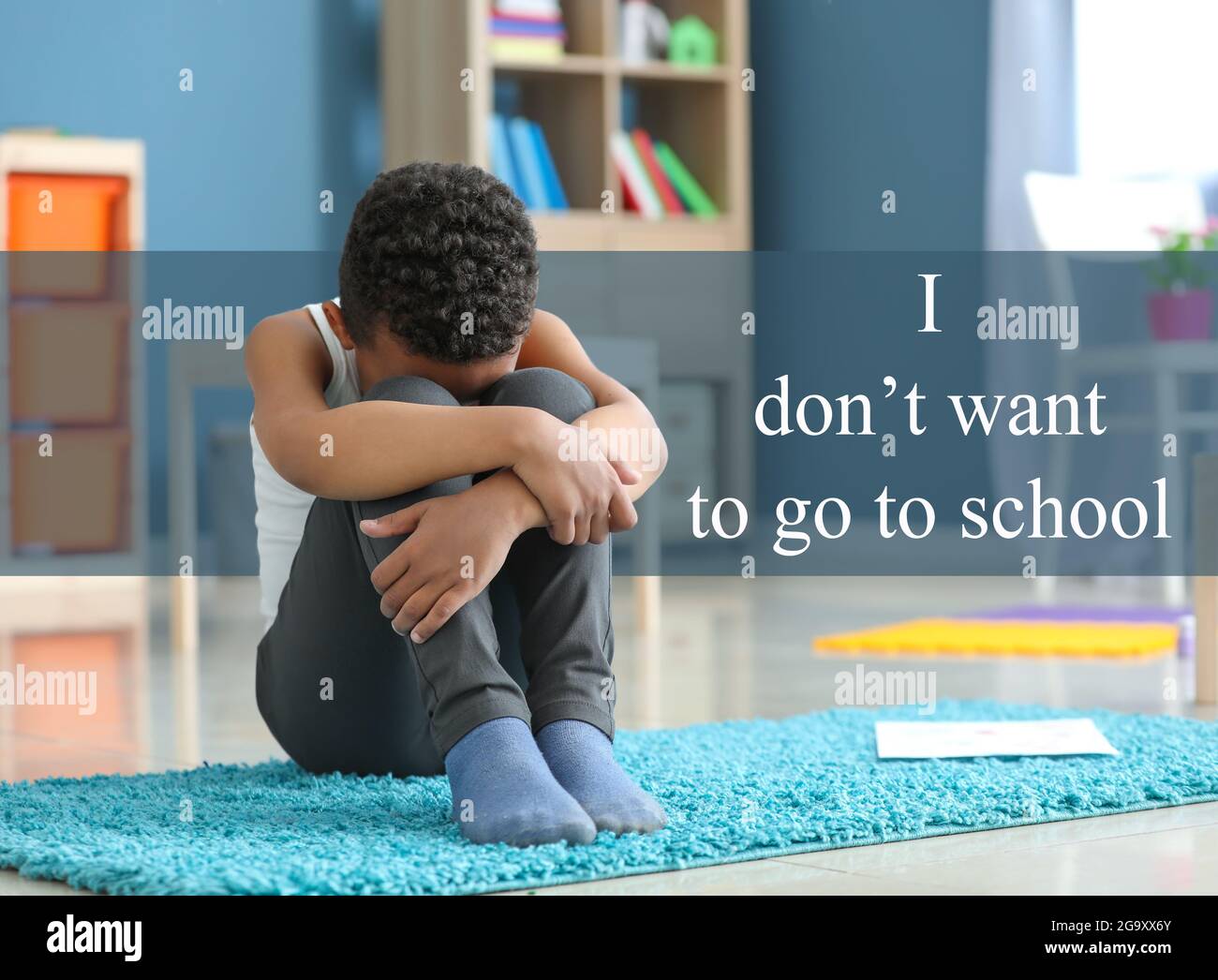 Refusing to go to school hi-res stock photography and images - Alamy
