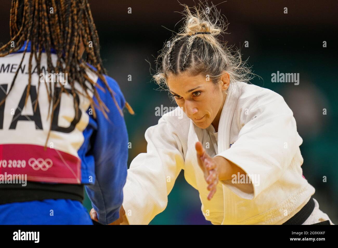 TOKYO, JAPAN - JULY 27: Maria Centracchio of Itally, Damiella ...