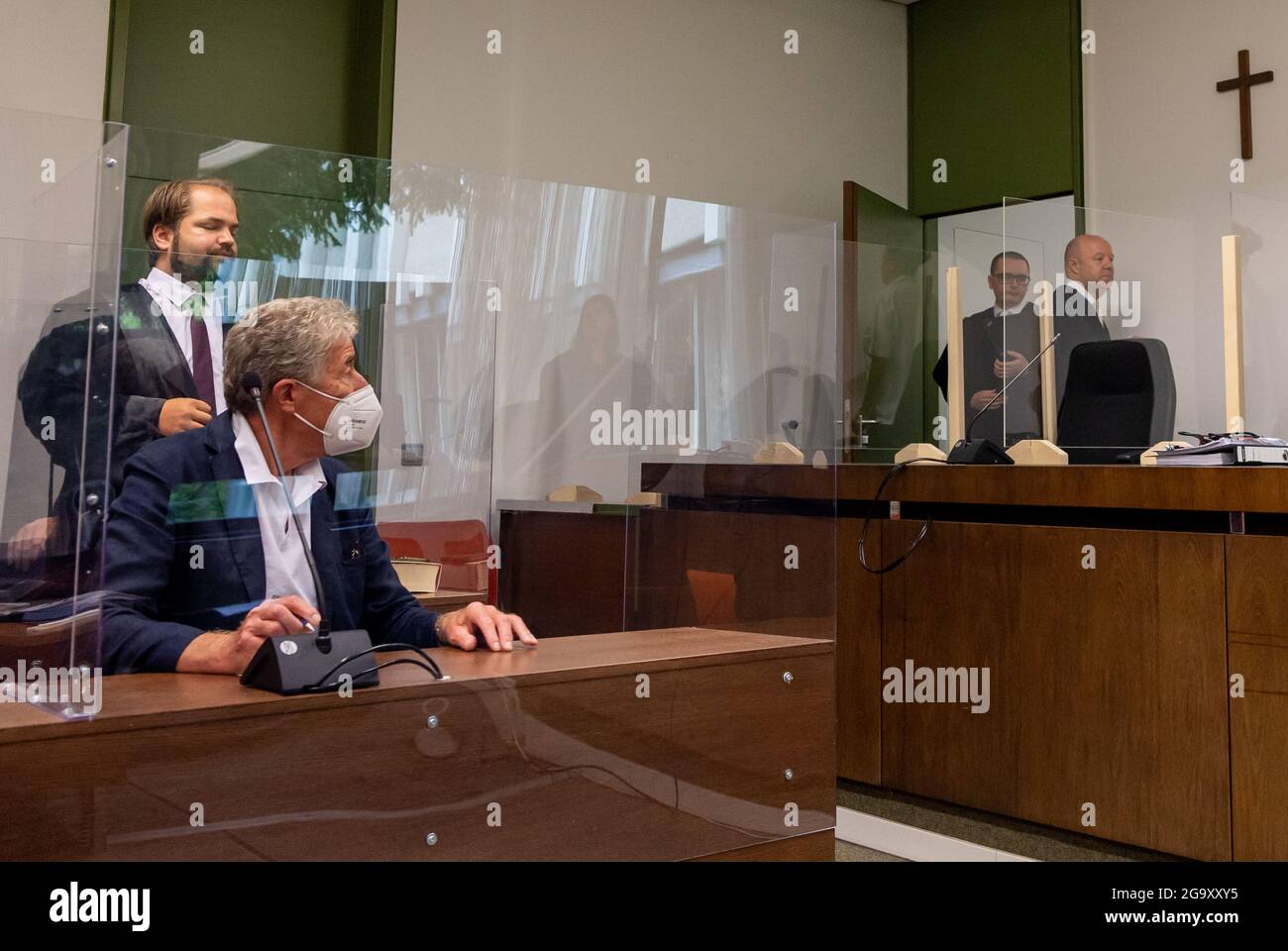 Munich, Germany. 28th July, 2021. Thomas Pekny (2nd from left), head of ...