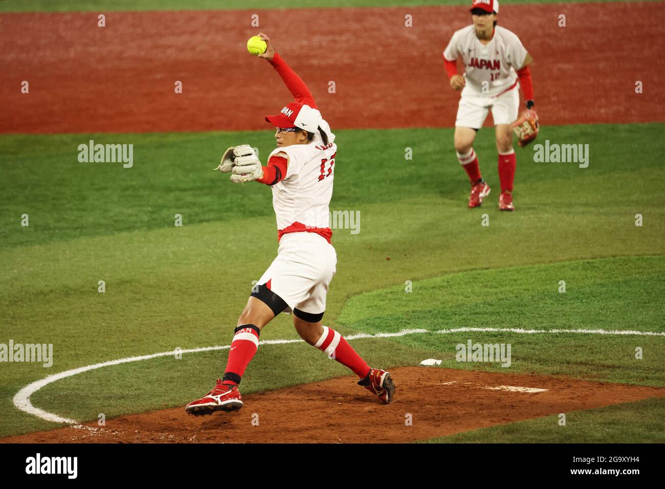 Kanagawa, Japan. 27th July, 2021. Yukiko Ueno (JPN) Softball : Final ...