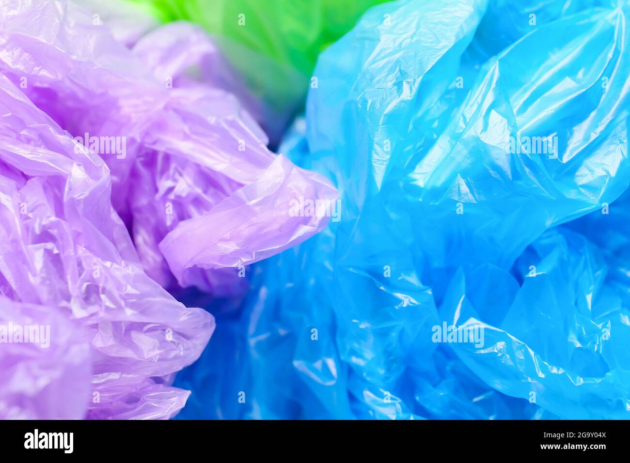 Crumpled plastic garbage bags as background Stock Photo - Alamy