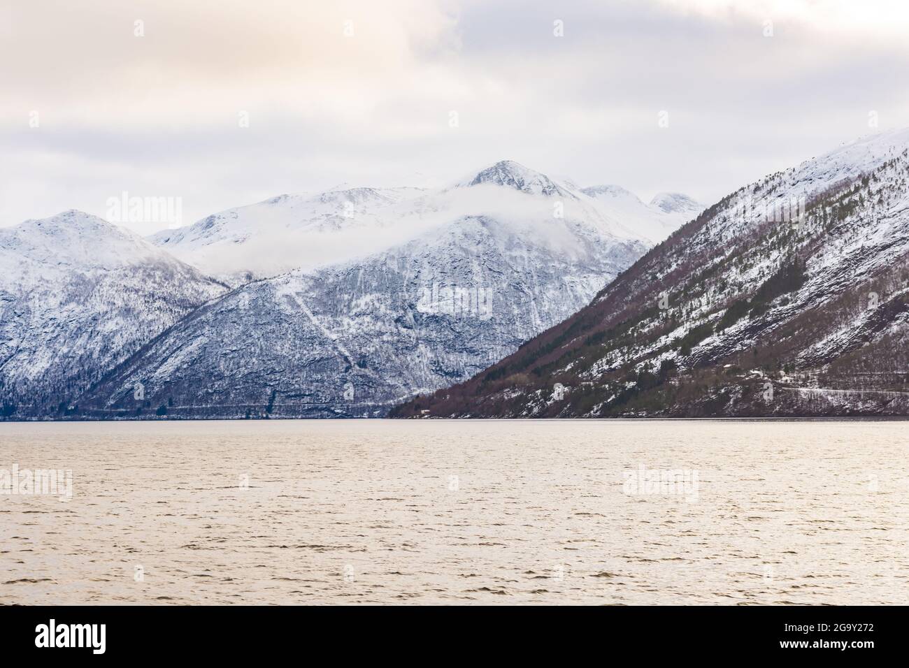 Nature of Volda in Norway during winter Stock Photo - Alamy