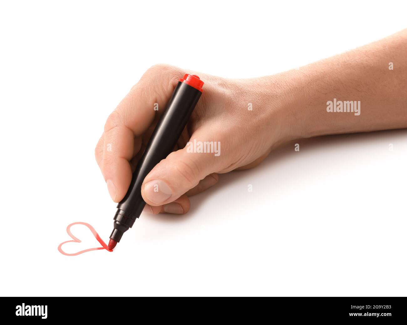 How to draw a hand holding heart Cut Out Stock Images & Pictures - Alamy
