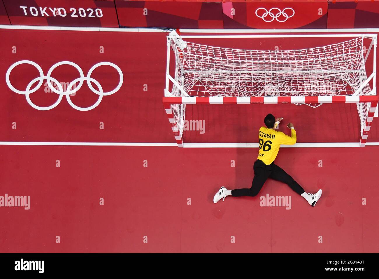 Tokyo, Japan. 28th July, 2021. Goalkeeper of Egypt Mohamed Eltayar ...