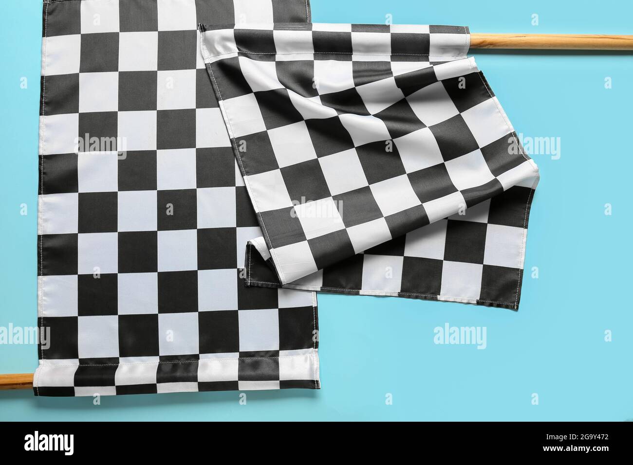 Racing flags on color background Stock Photo - Alamy