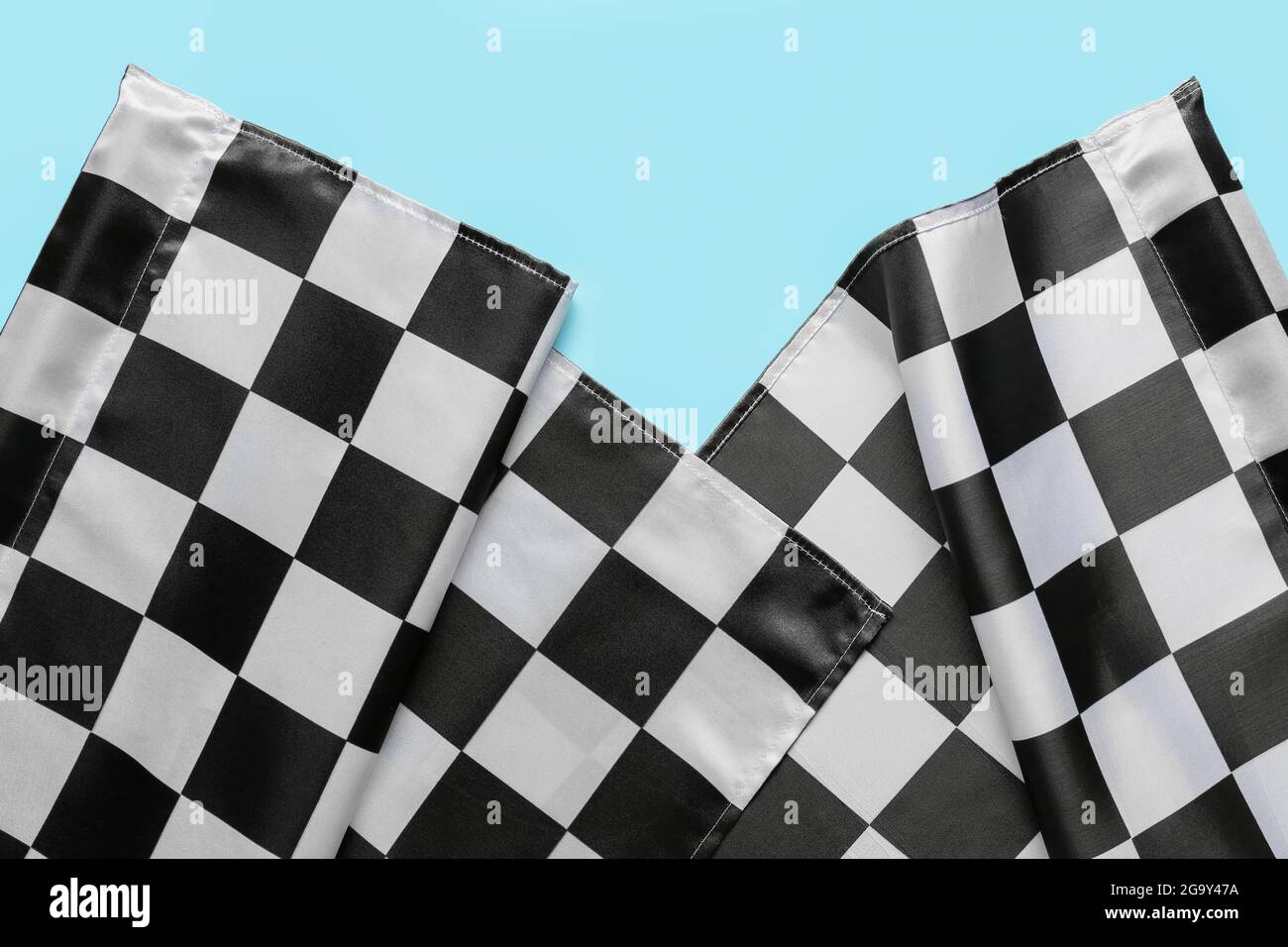 Racing flags on color background Stock Photo - Alamy