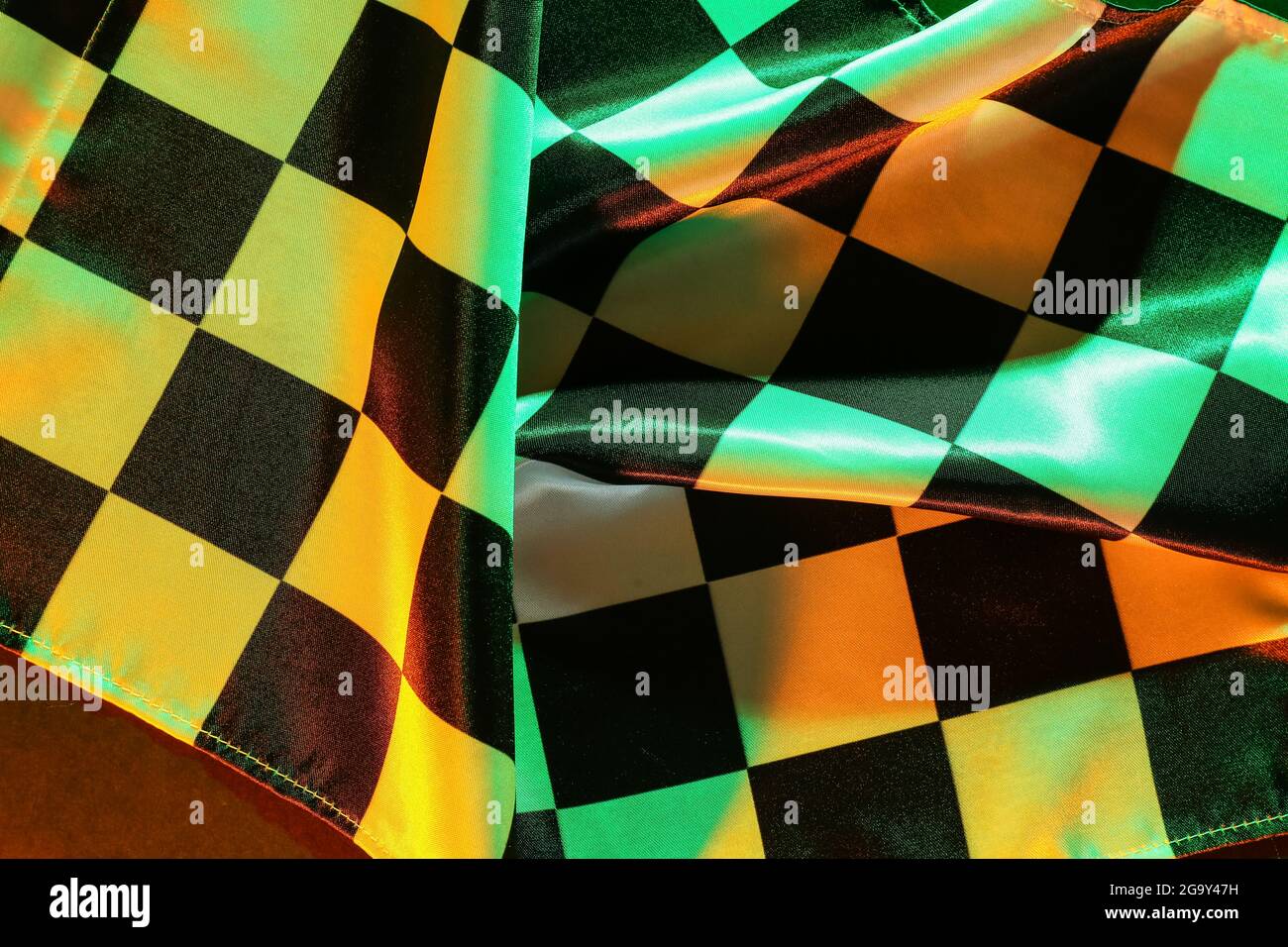 Racing flag as background, closeup Stock Photo - Alamy