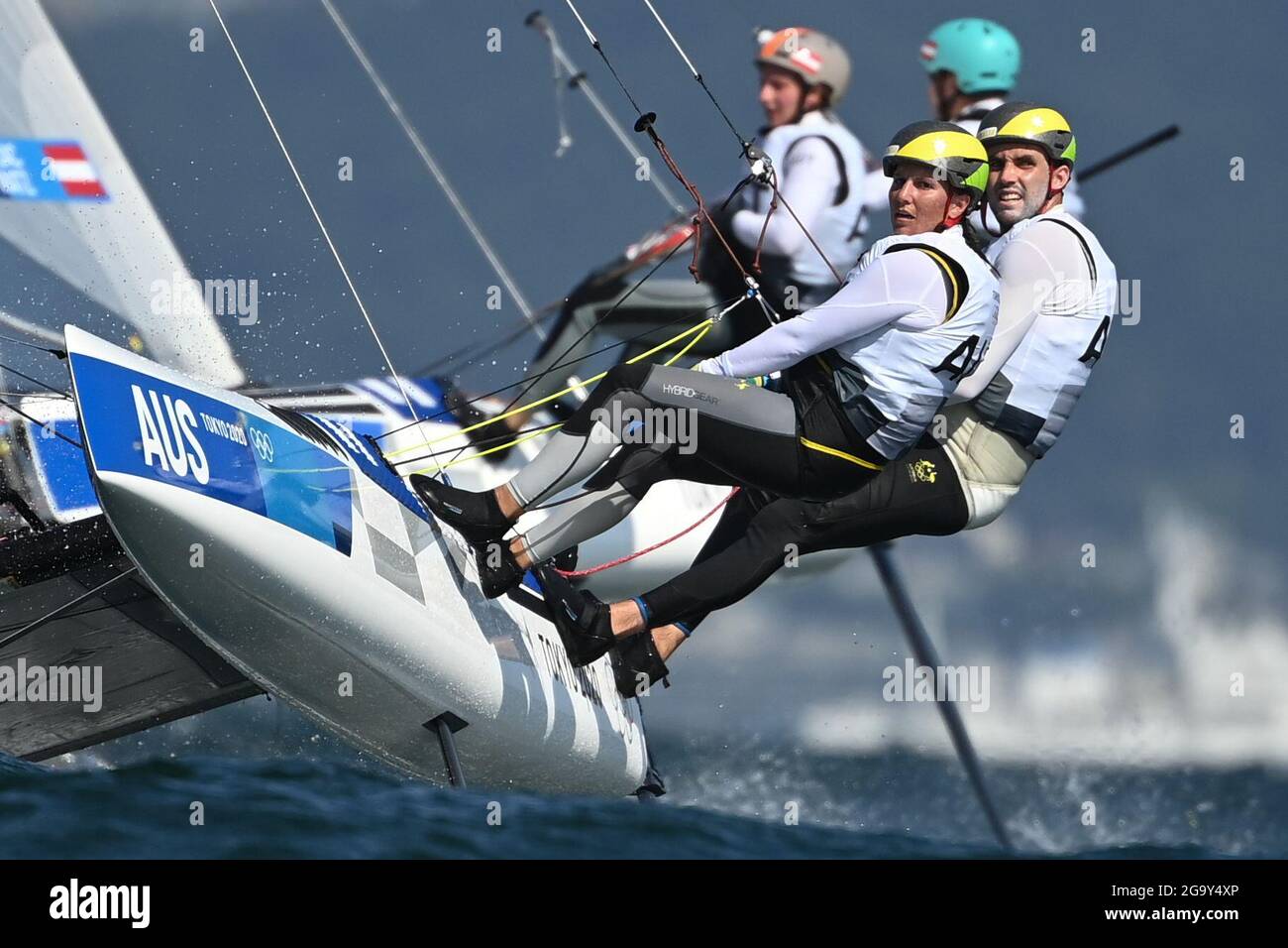 Kanagawa, Japan. 28th July, 2021. Jason Waterhouse/Lisa Darmanin (L ...