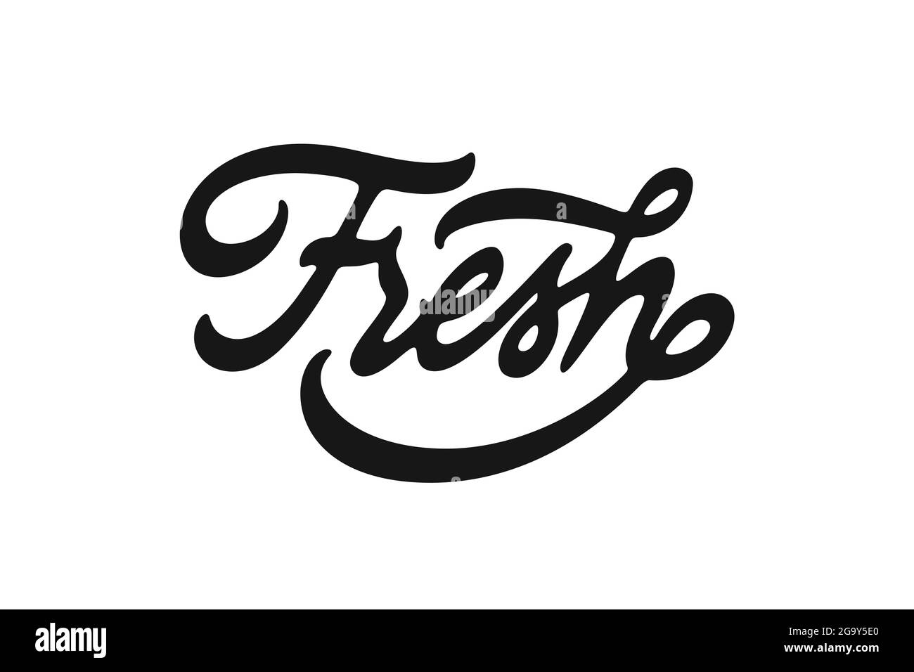Fresh vector lettering Stock Vector Image & Art - Alamy