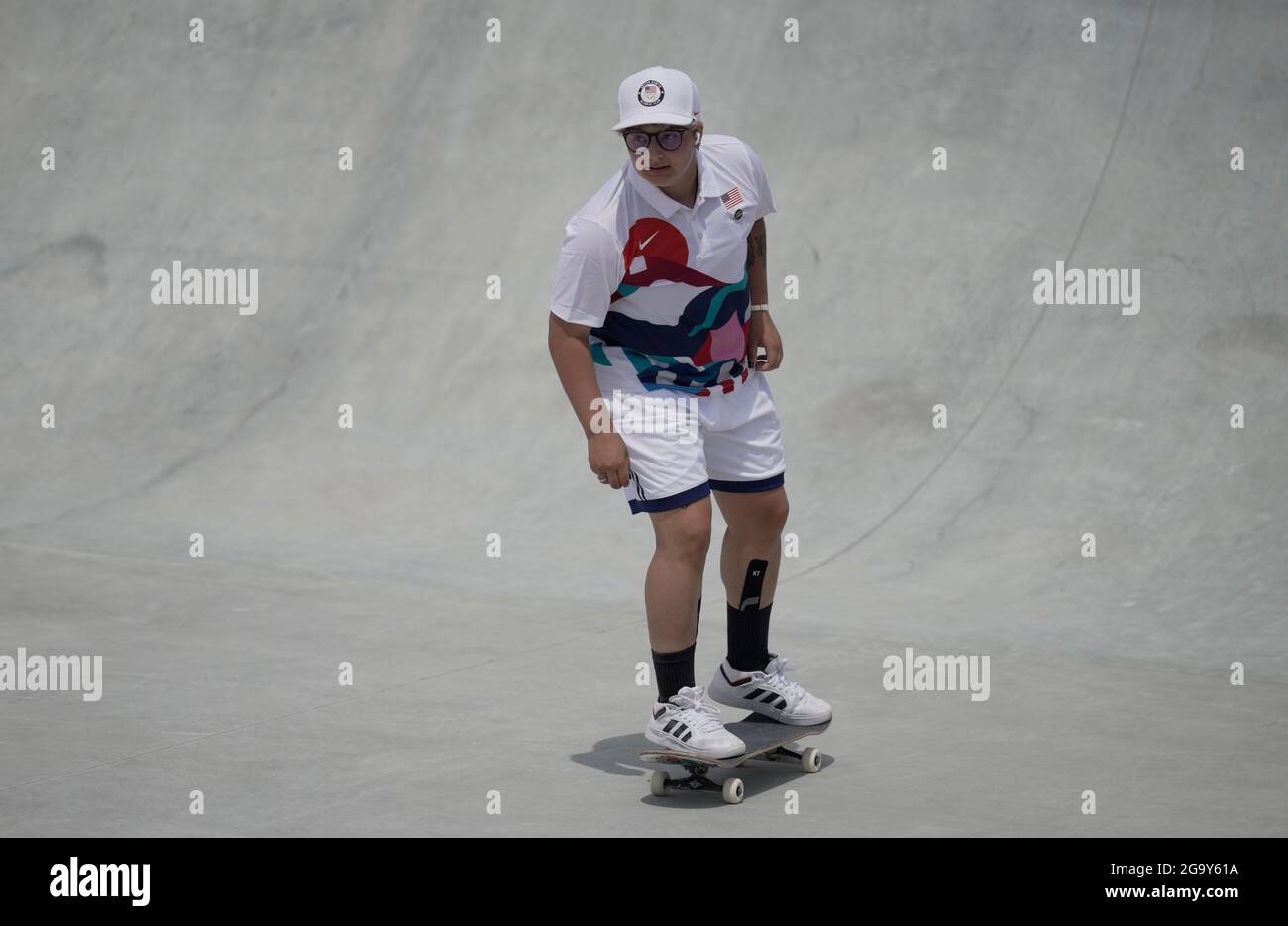 July 26, 2021: Alona Smith during women's street skateboard at the ...